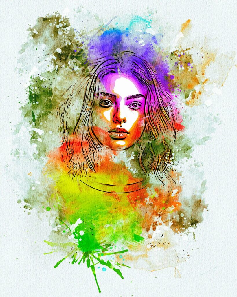 Splash Watercolor Art Photo Effect - MasterBundles