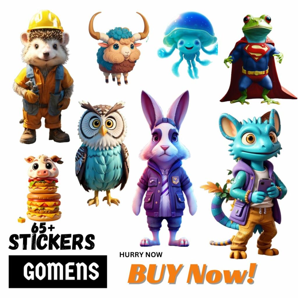 STICKERS UNIQUE ANIMAL 65 PLUS MASTER BUNDLE BIG DEAL WORLDWIDE / BIG ...