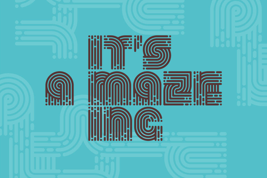 Stripy Matey - Geometric Font - MasterBundles