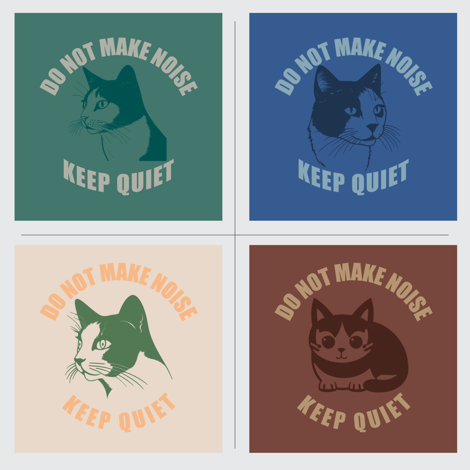 T-Shirt Design, Do Not Make Noise, Keep Quiet - MasterBundles