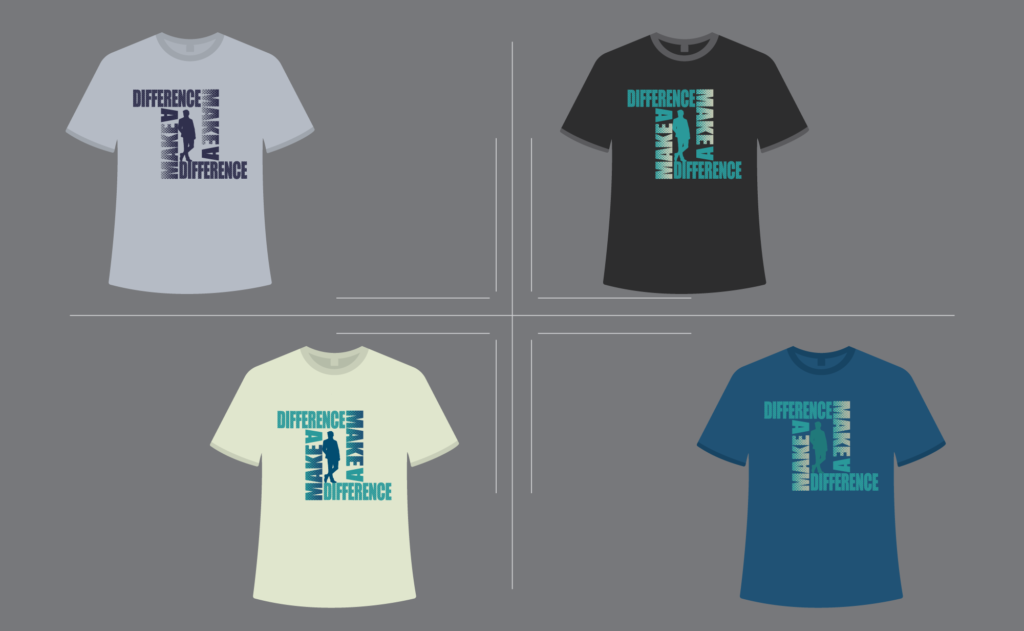 Typography T-Shirt Design, Make A Difference - MasterBundles