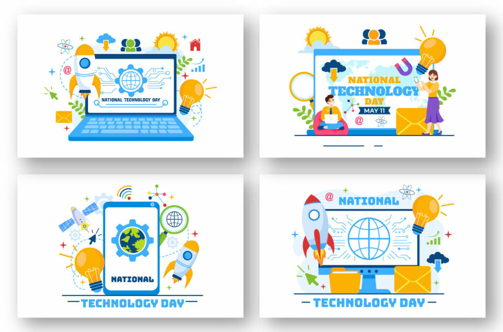 12 National Technology Day Illustration - MasterBundles