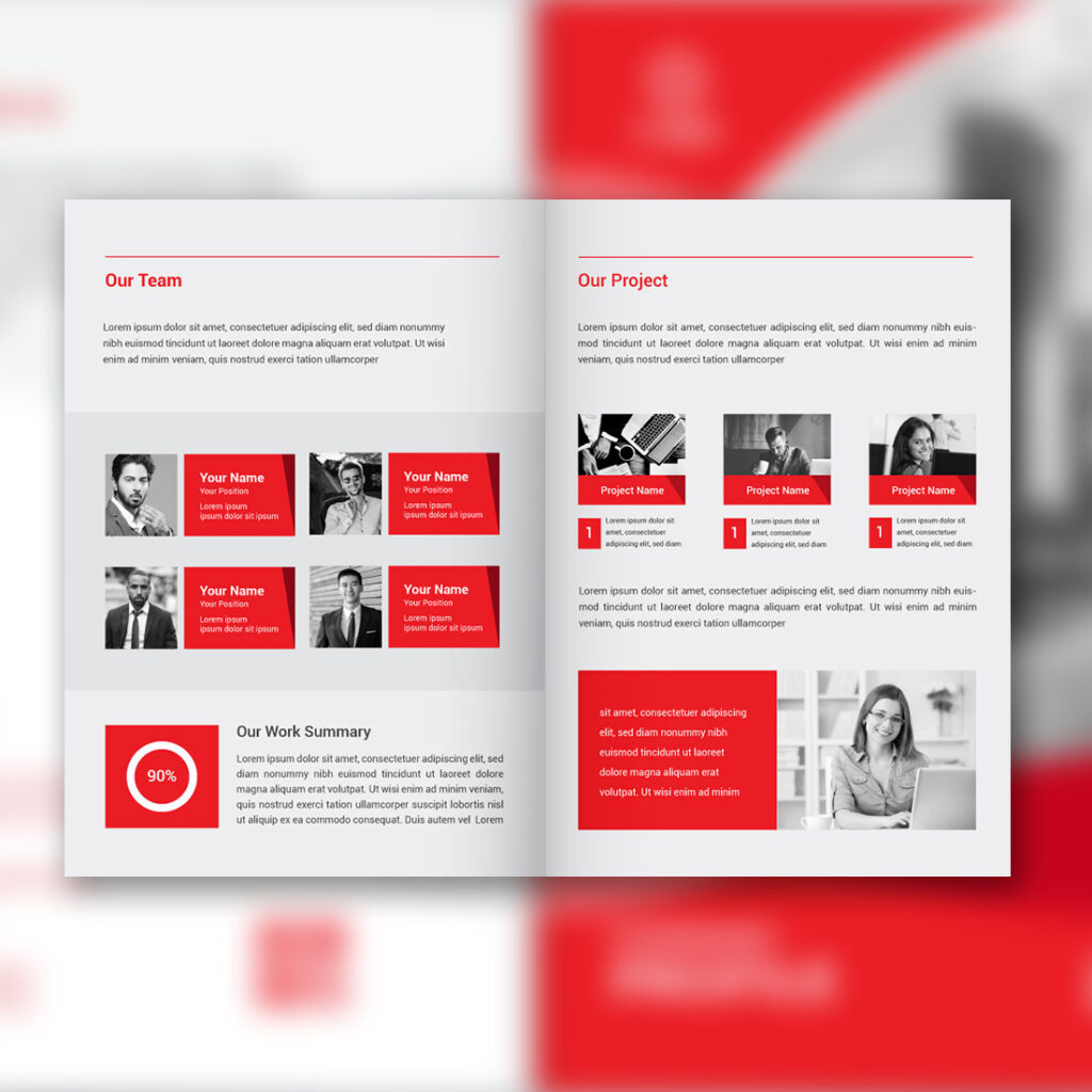 Vector Creative Company Profile Template Design - MasterBundles