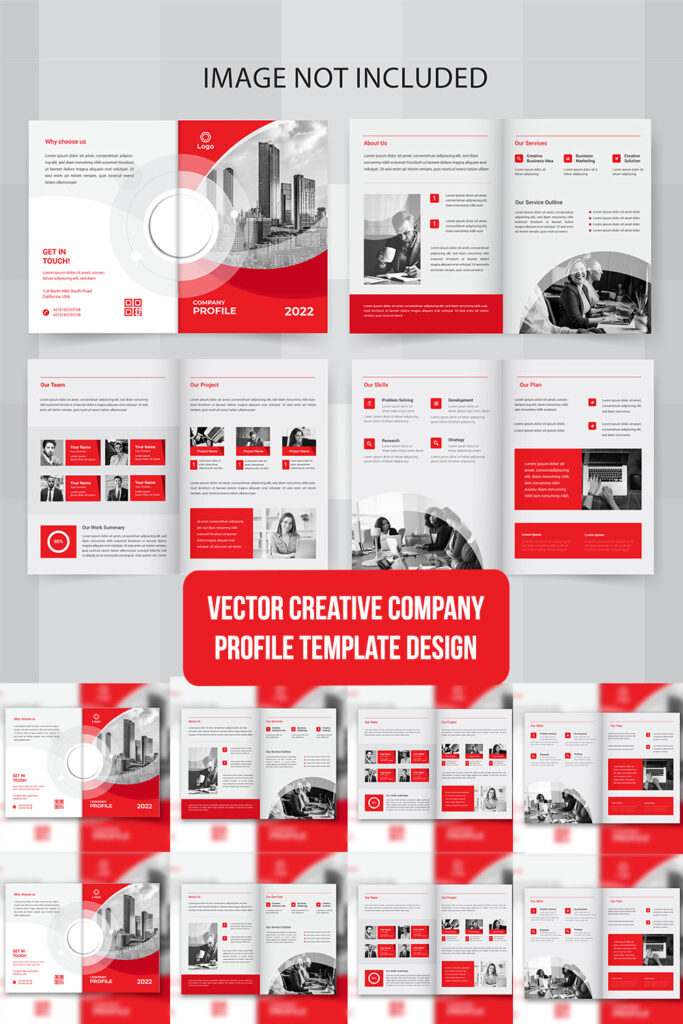 Vector Creative Company Profile Template Design - MasterBundles