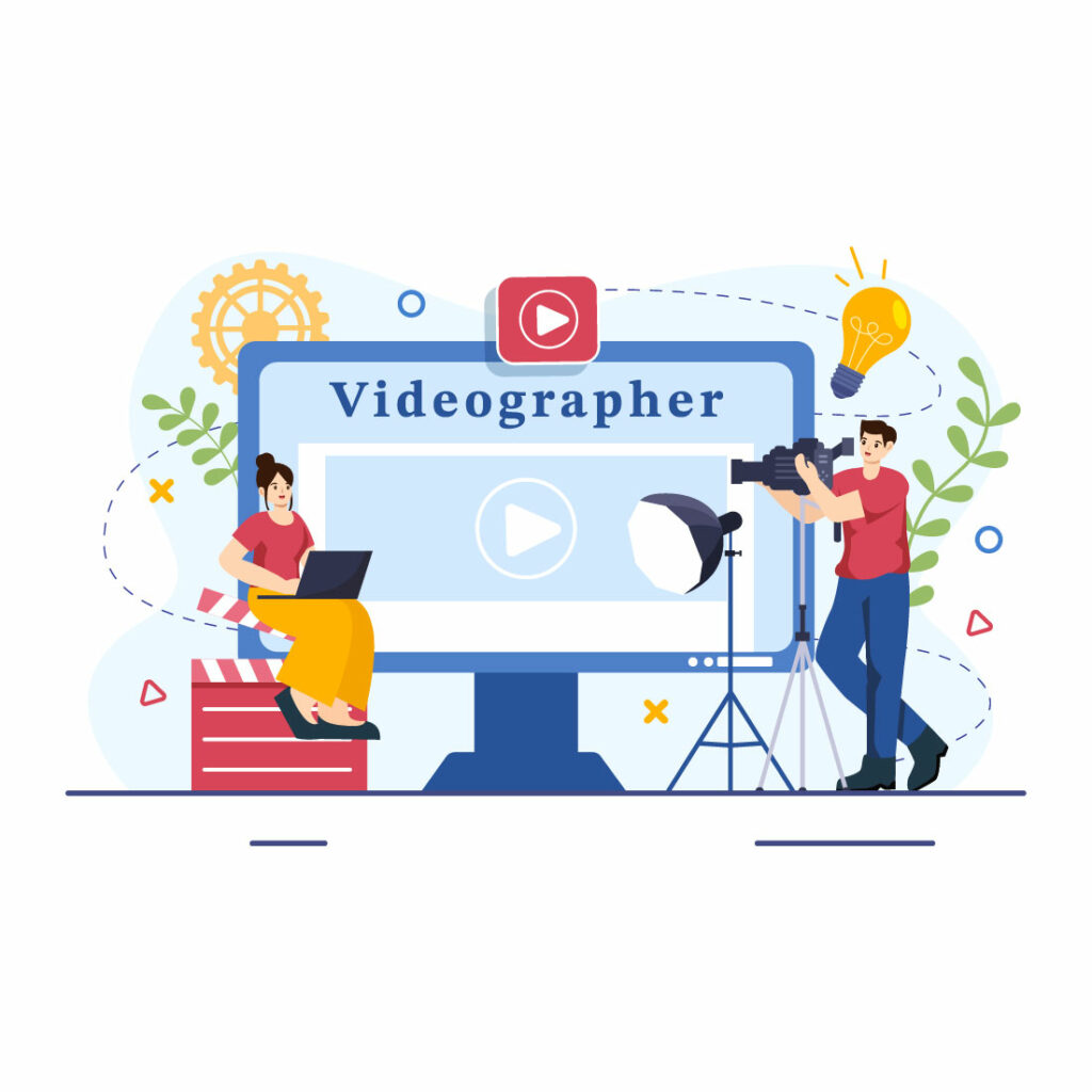 12 Videographer Illustration - MasterBundles