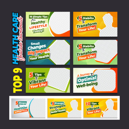 Top Eye-catching best YouTube thumbnail design Bundles for high engaging and clickable Medical ...