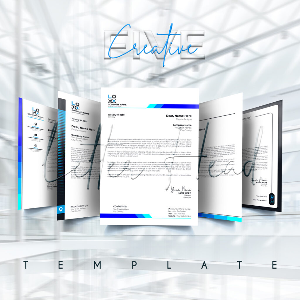 Professional letter head template. - MasterBundles