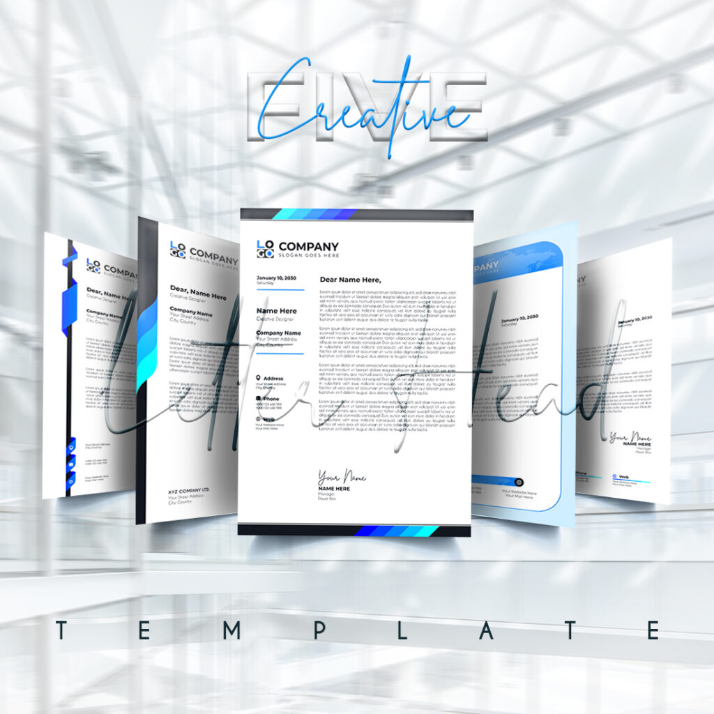 Professional letter head template. - MasterBundles