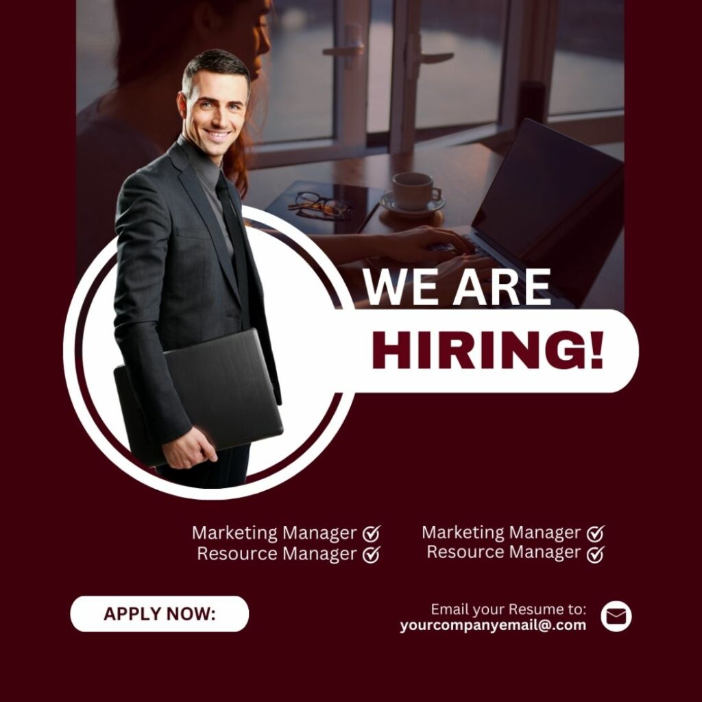 1 Instagram sized Canva Hiring Design Template Bundle -$4 - MasterBundles