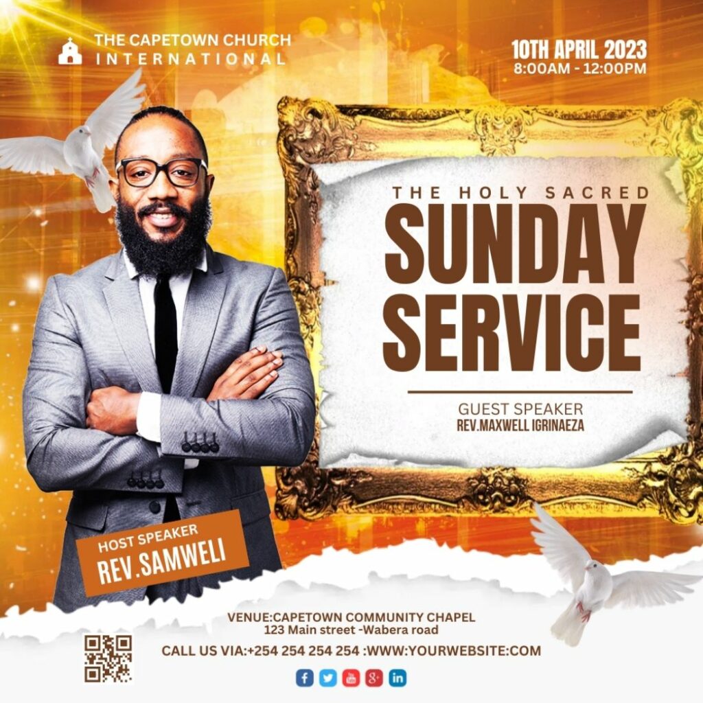 1 Instagram sized Canva Sunday Service Design Template Bundle – $4 ...