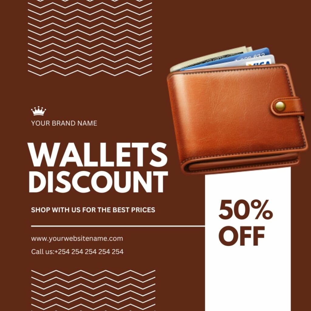 1 Instagram sized Canva Wallets Discount Sale Design Template Bundle – $4 - MasterBundles