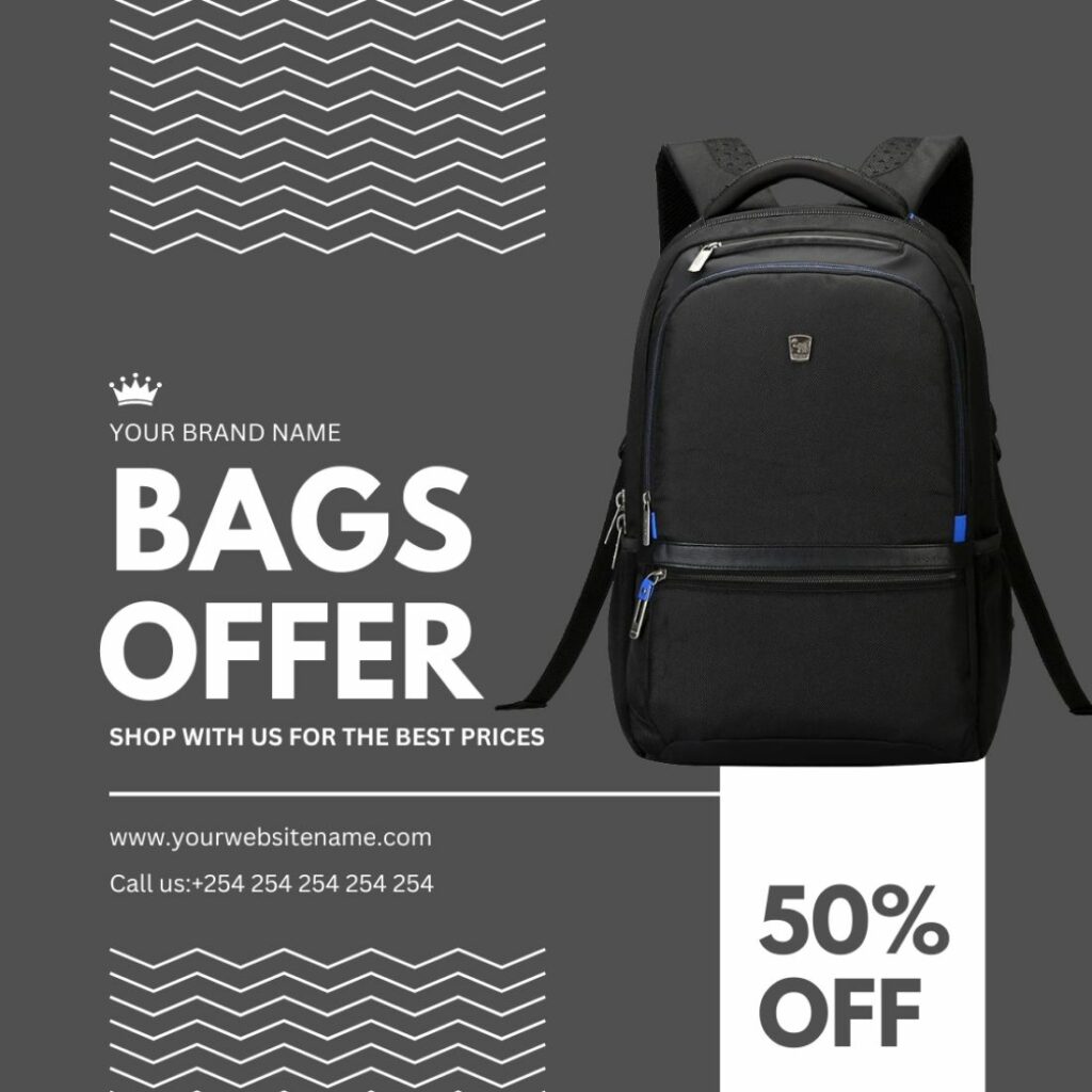 1 Instagram sized Canva Bag Offer Design Template Bundle – $4 ...