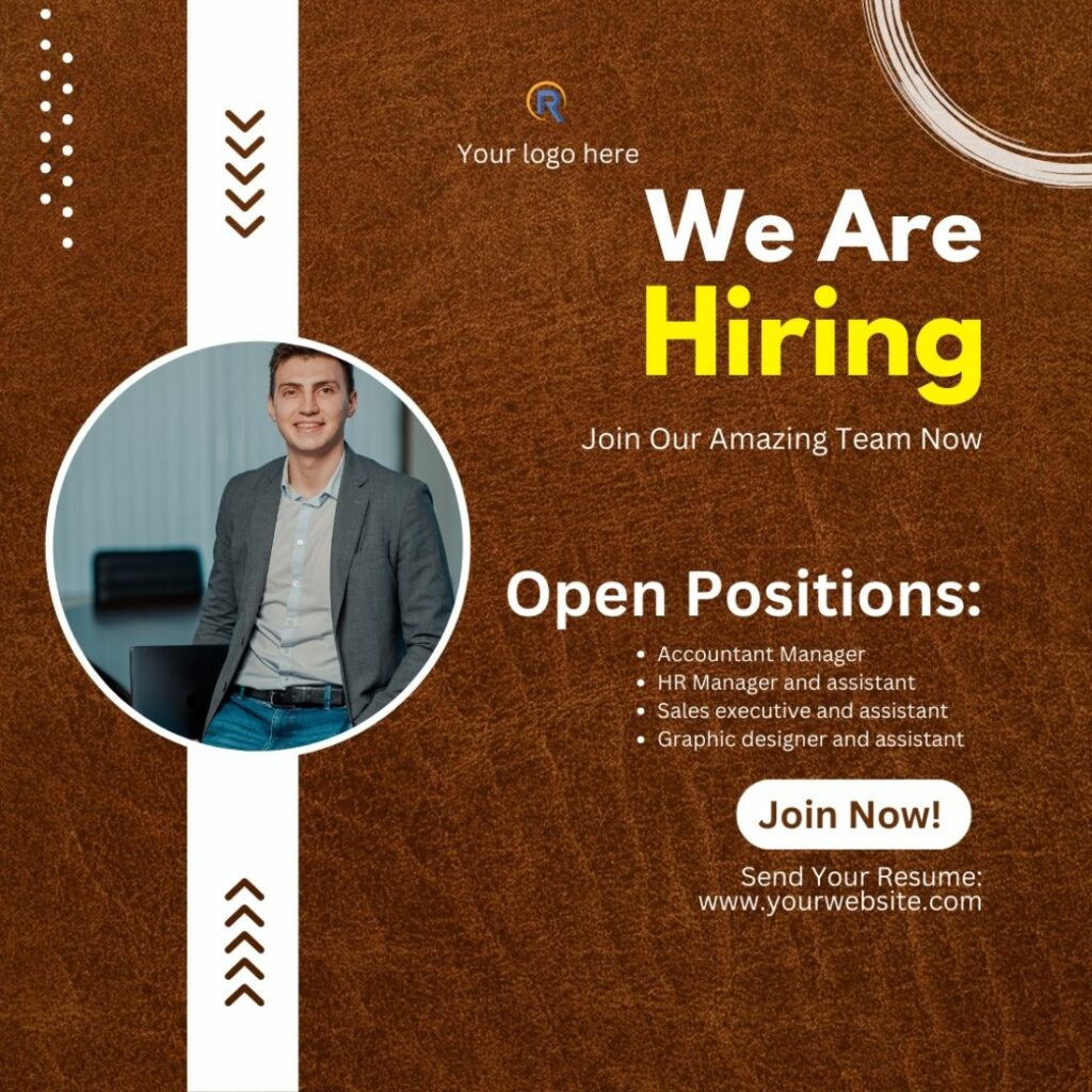 1 Instagram sized Canva Hiring Design Template Bundle -$4 - MasterBundles