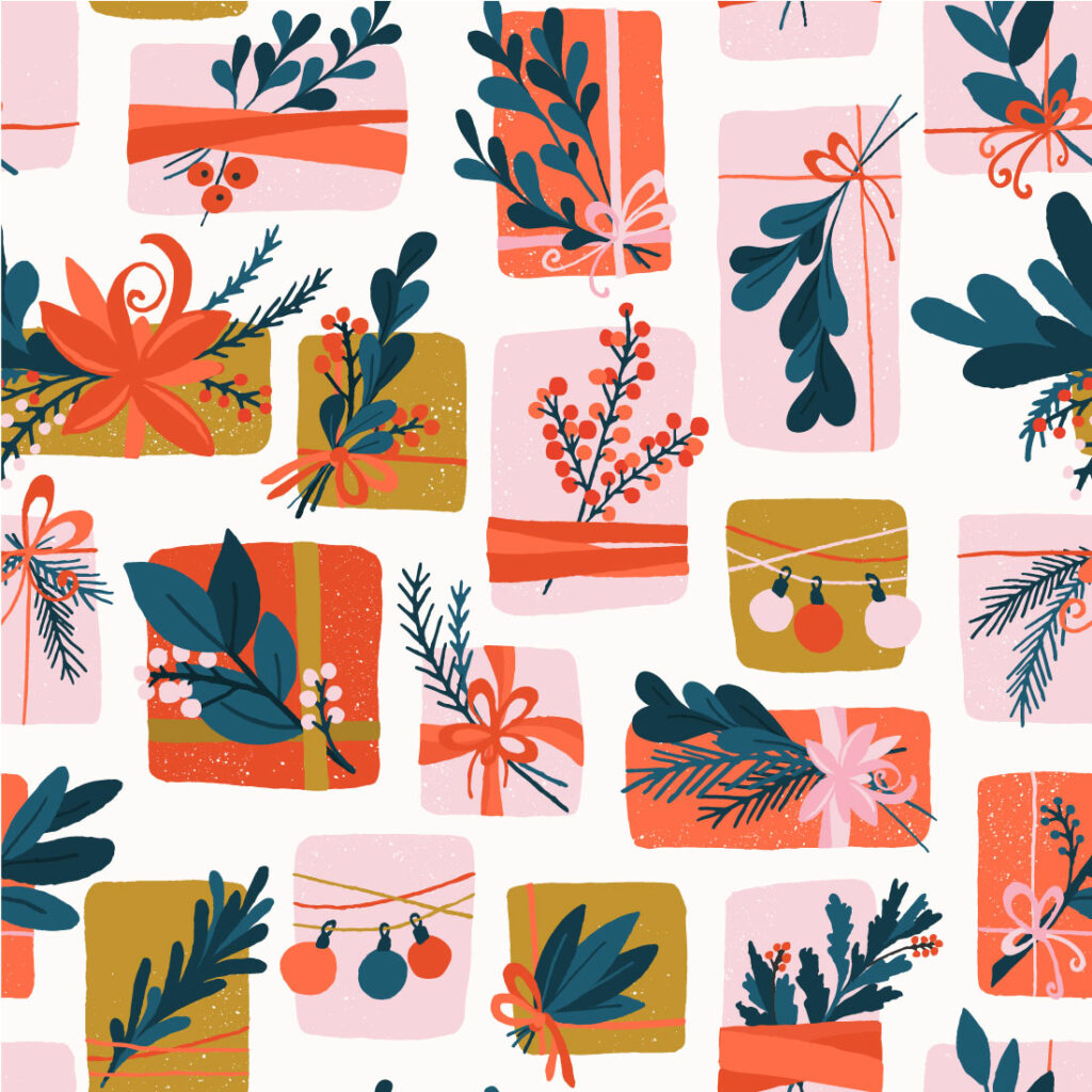 Gift Box Seamless Pattern - MasterBundles