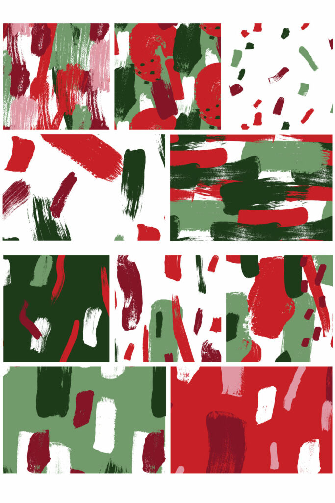 Color Splash Patterns Christmas Edition - MasterBundles