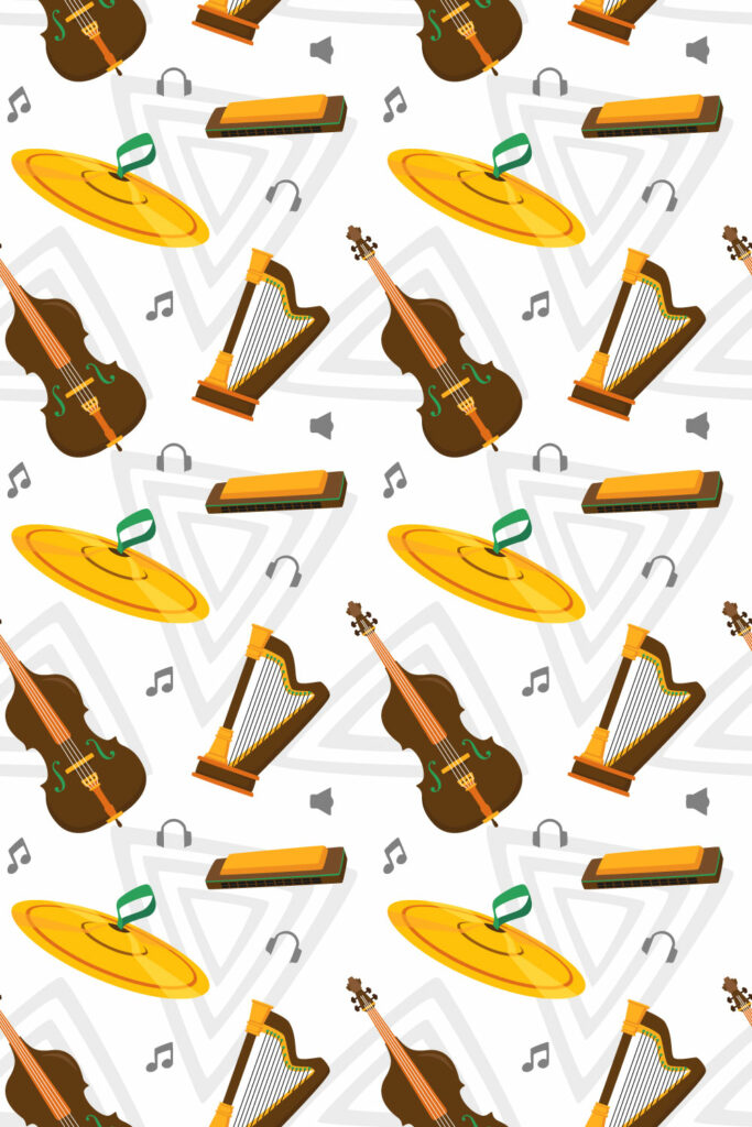 Musical Instrument Seamless Pattern - MasterBundles