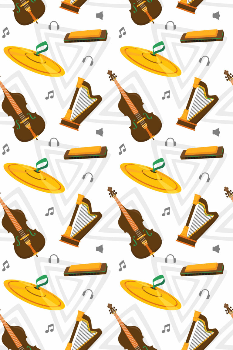 Musical Instrument Seamless Pattern - MasterBundles