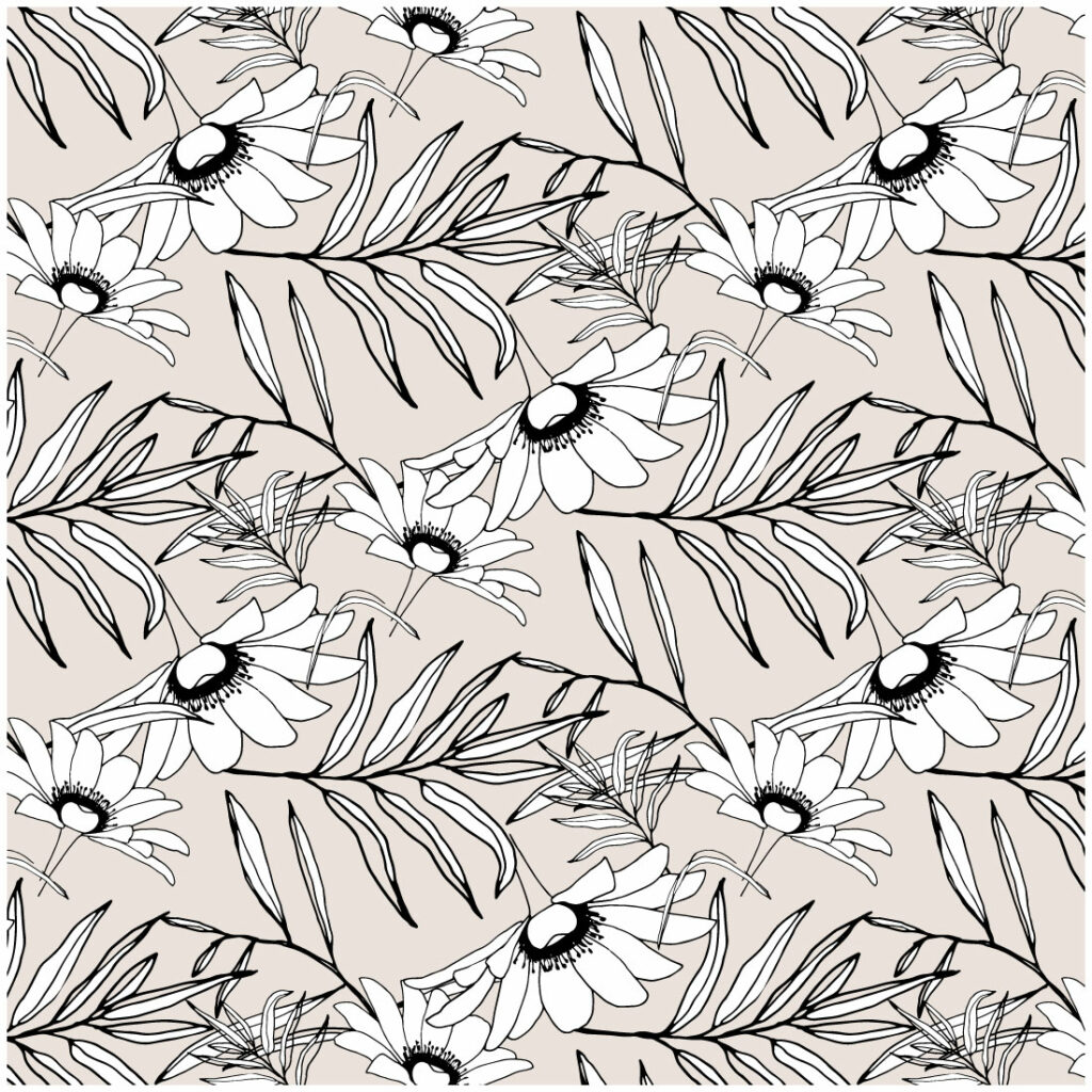 Graphic Flowers Patterns Elements - MasterBundles