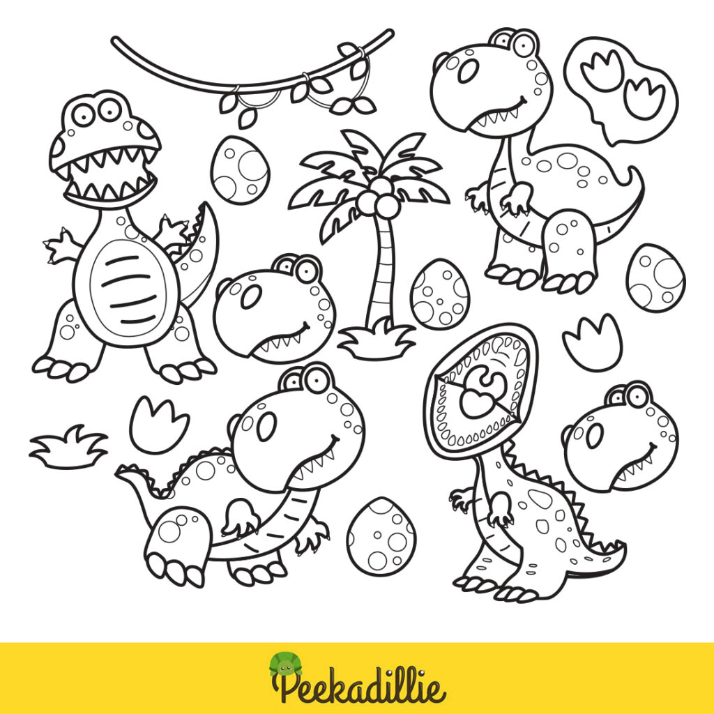 Animal Dinosaur Tryannosaurus Trex Ancient Funny and Cute Cartoon ...