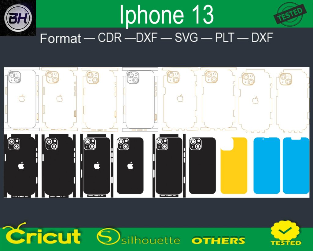 Iphone 13 Skin template - MasterBundles