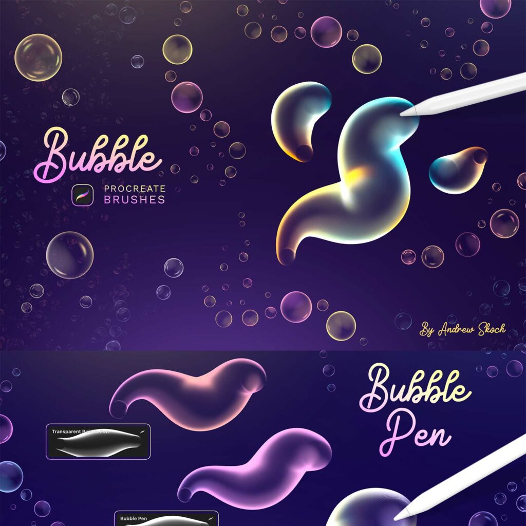 Bubbles Procreate Brushes - MasterBundles