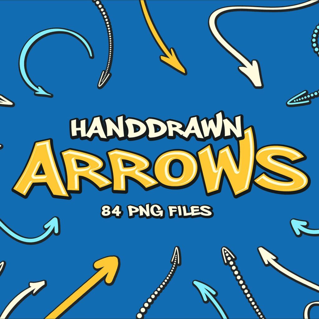 84 Hand Drawn Arrows - MasterBundles