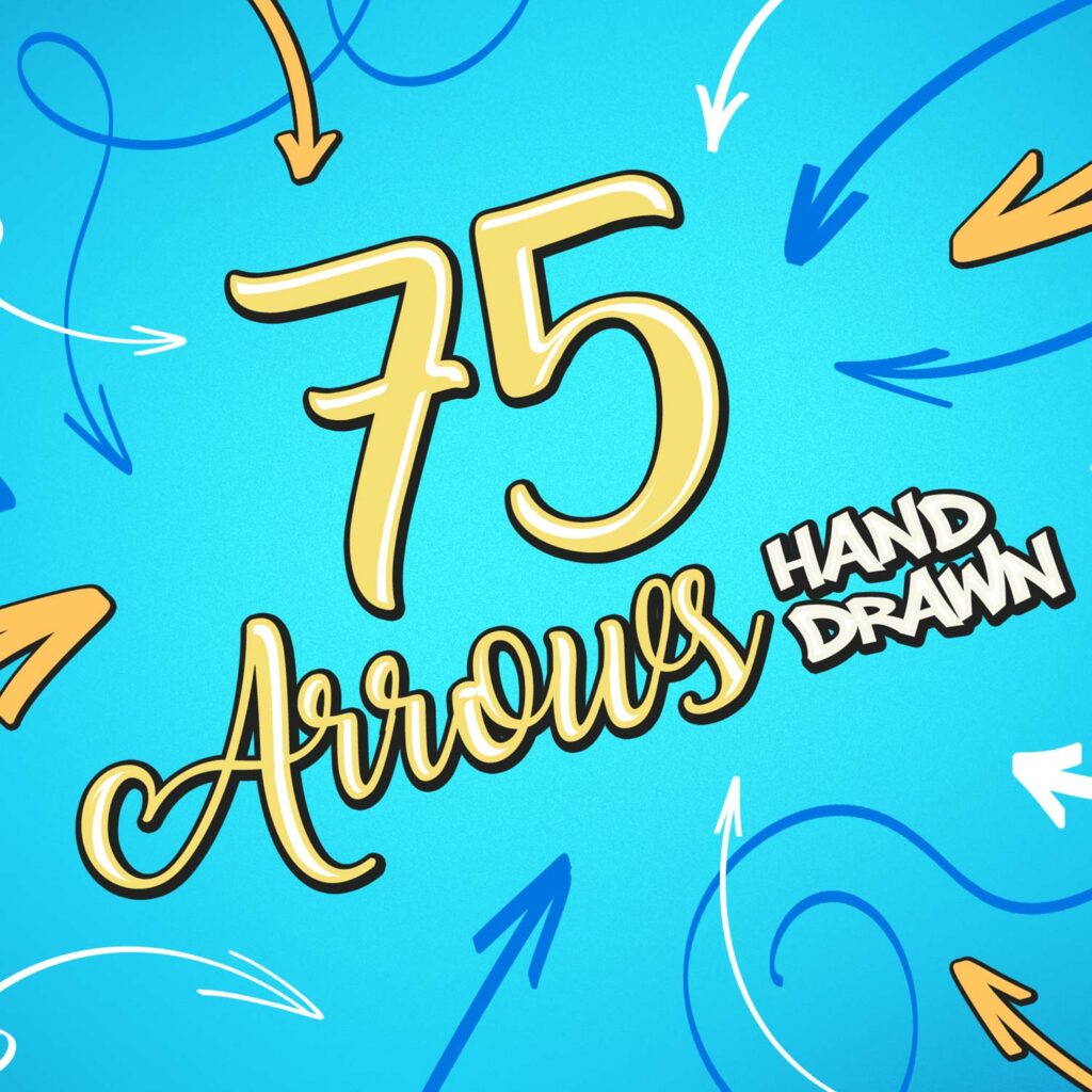 75 Hand Drawn Arrows - MasterBundles