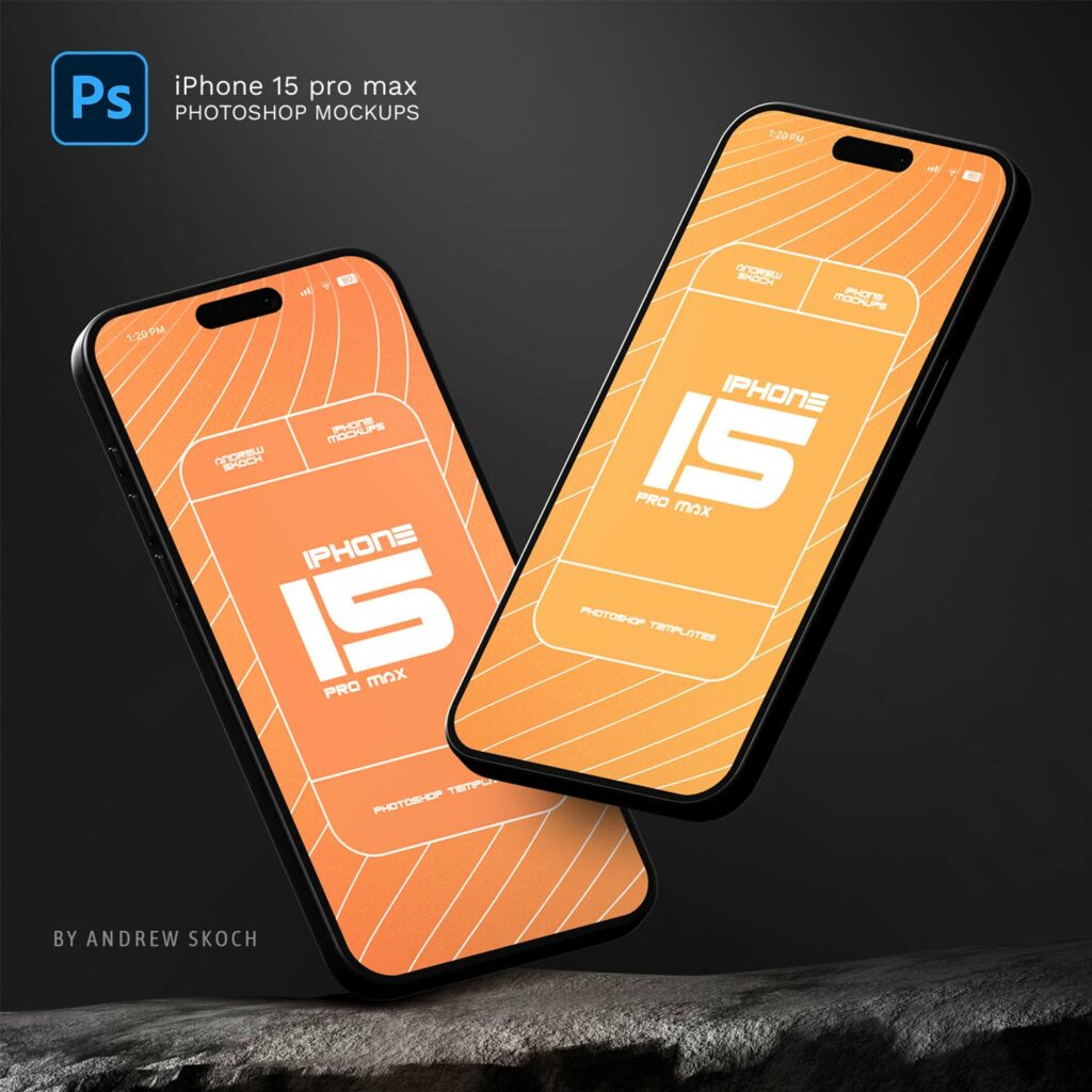 iPhone 15 Pro Max Mockup - MasterBundles