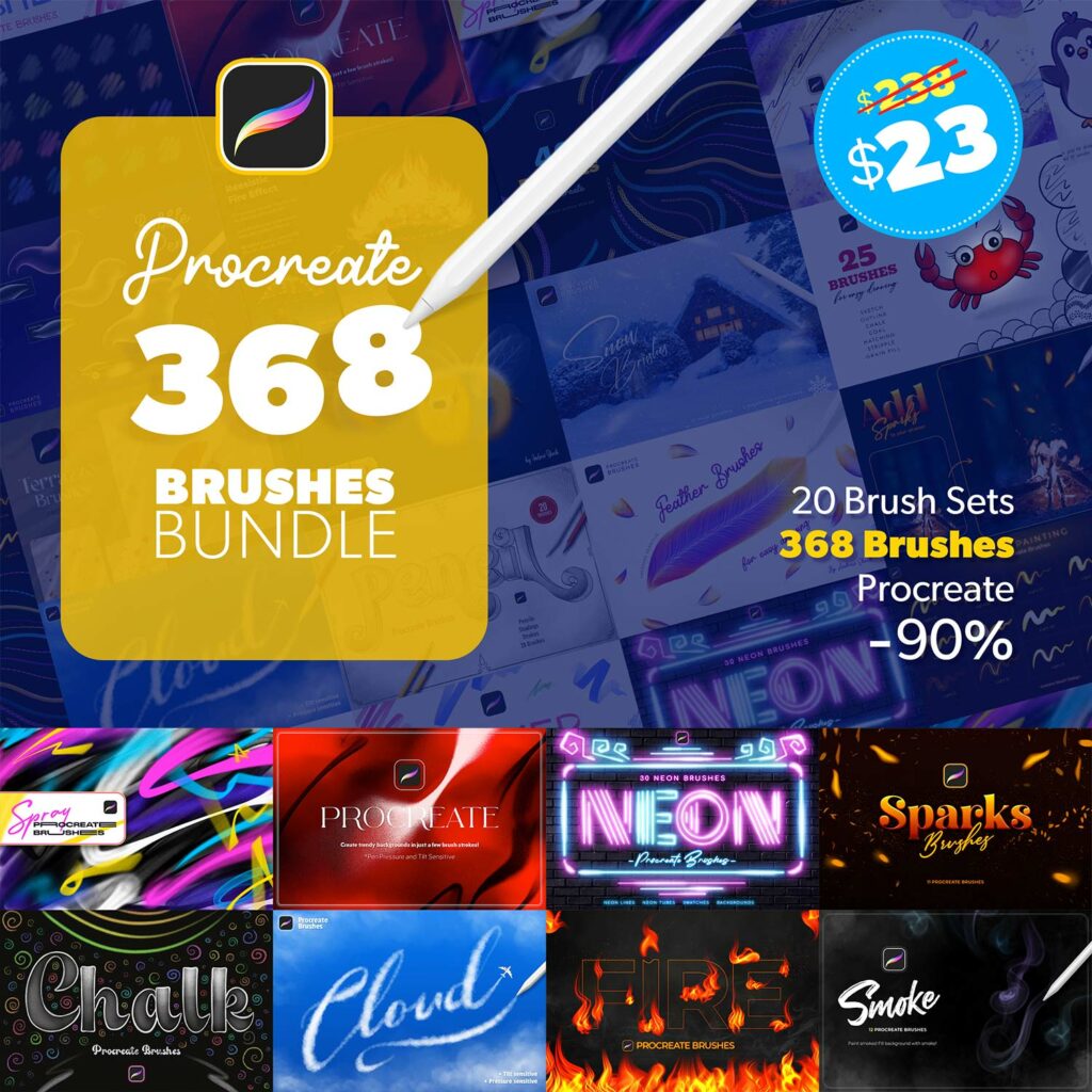 Procreate Brushes Bundle - MasterBundles