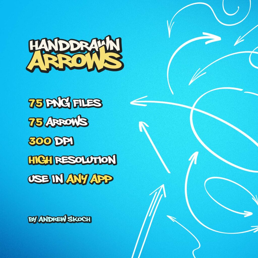 75 Hand Drawn Arrows - MasterBundles