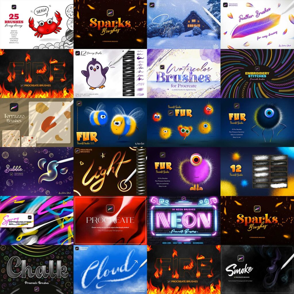 Procreate Brushes Bundle - MasterBundles