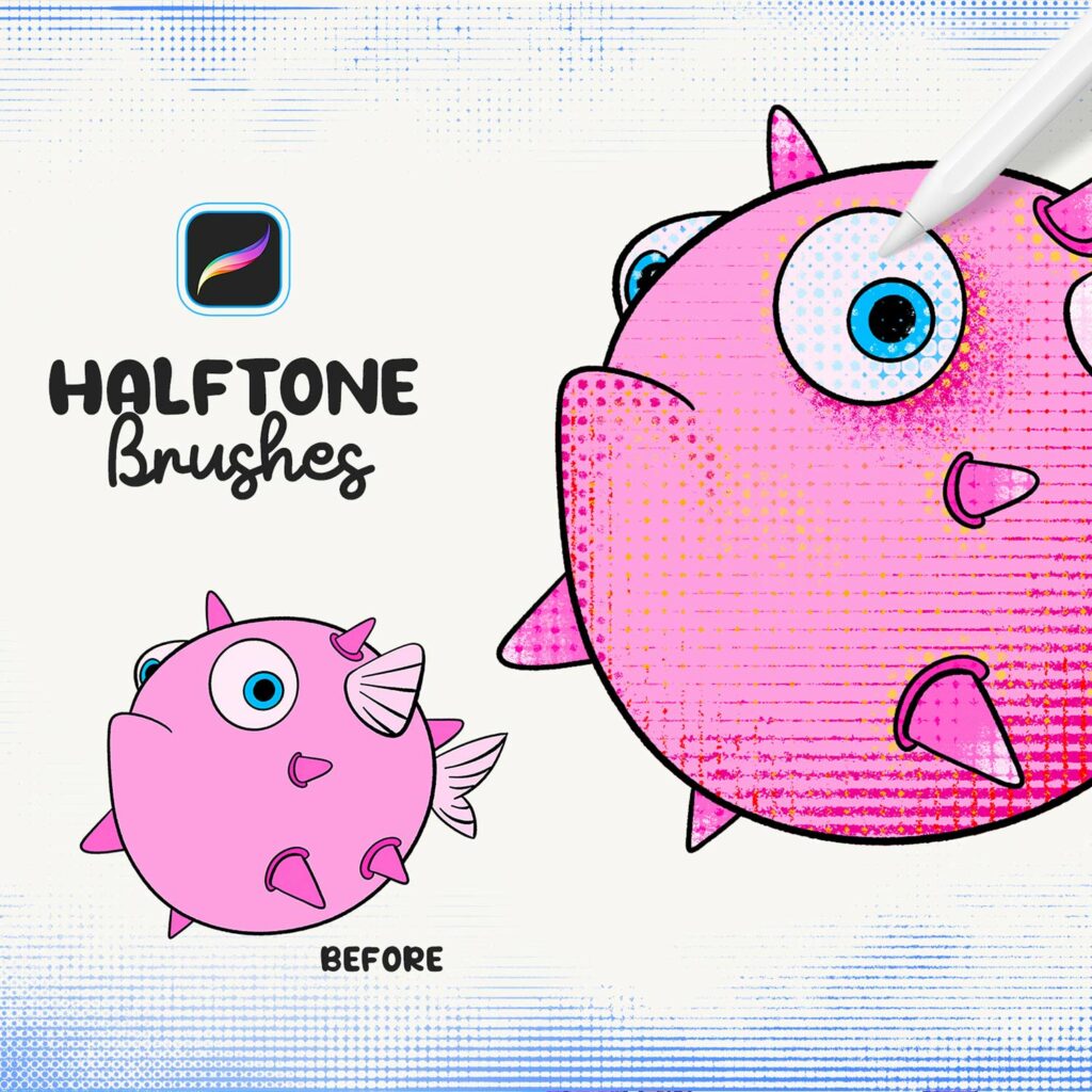 Halftone Procreate Brushes - MasterBundles
