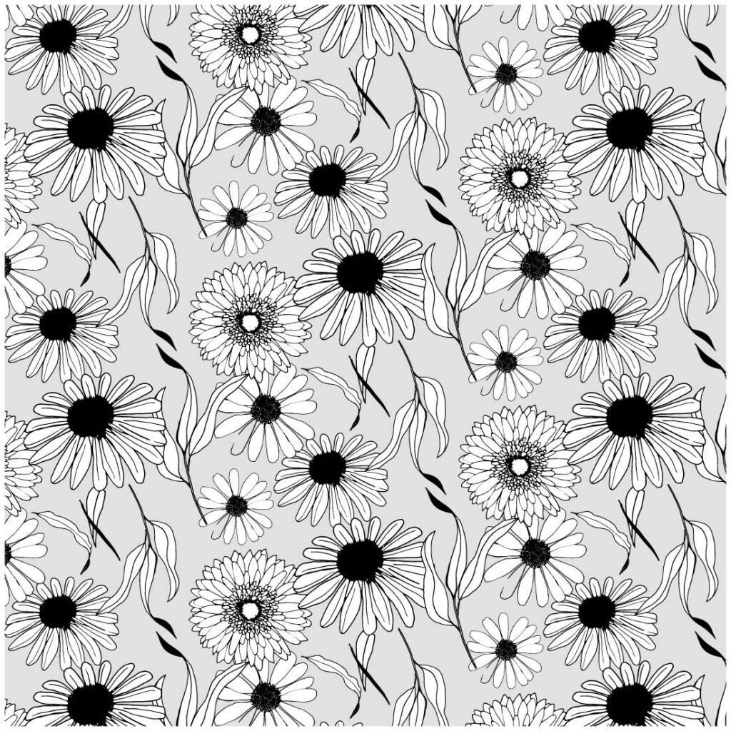 Graphic Flowers Patterns Elements - MasterBundles