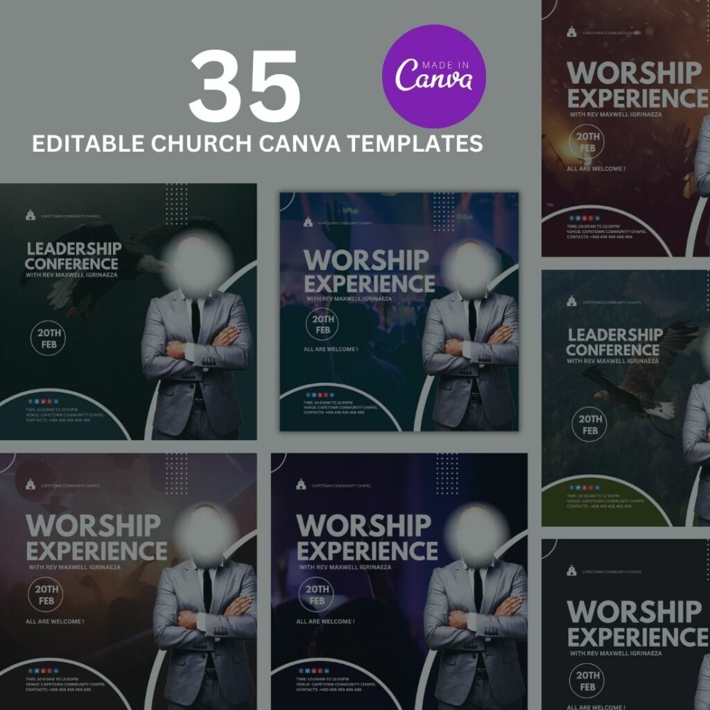 Canva Church Design Templates Bundle - MasterBundles