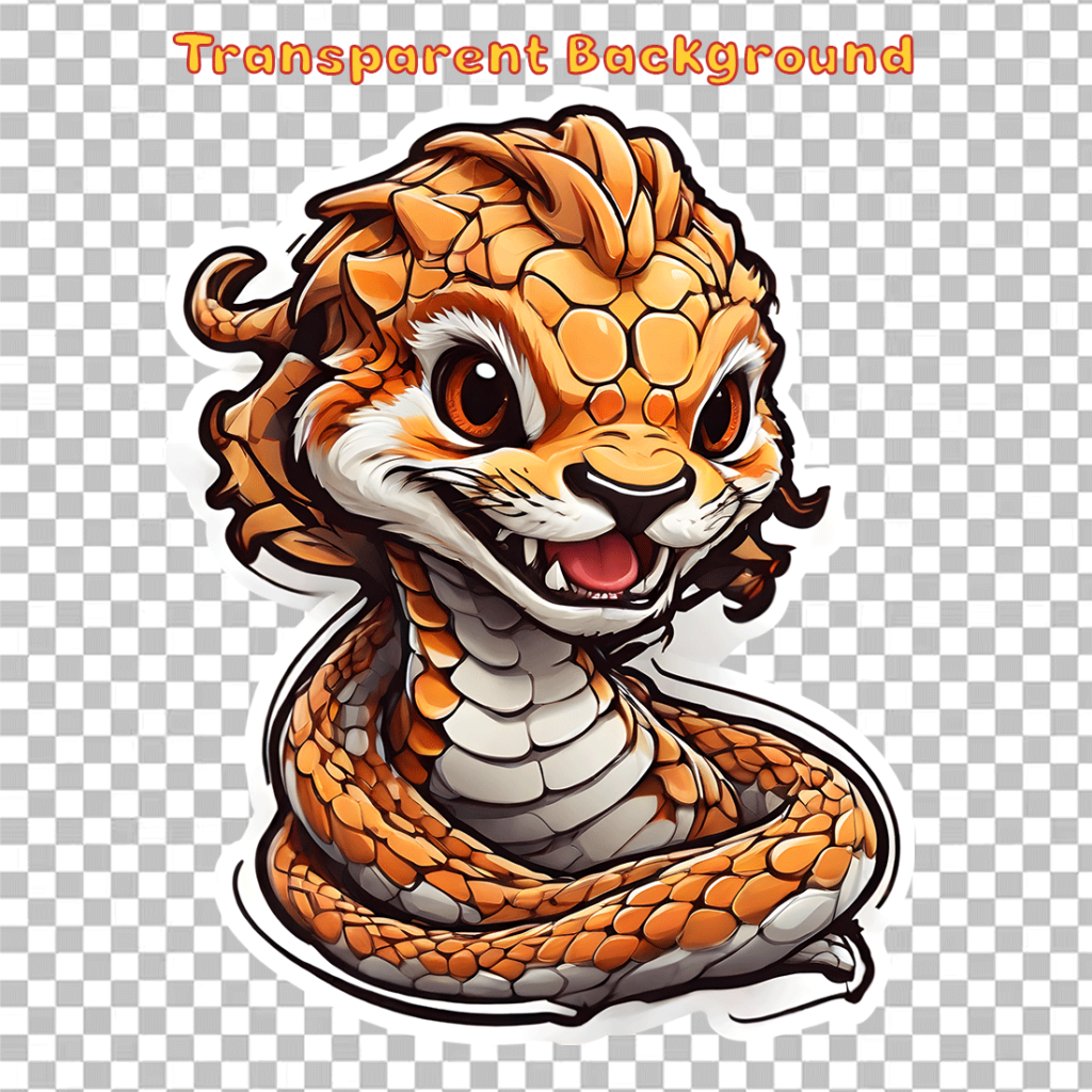 Cute Viper Snake Sticker 3 PNG's - MasterBundles