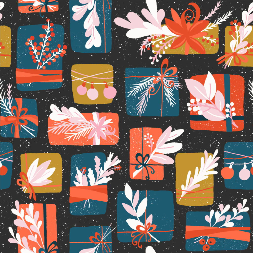 Gift Box Seamless Pattern - MasterBundles