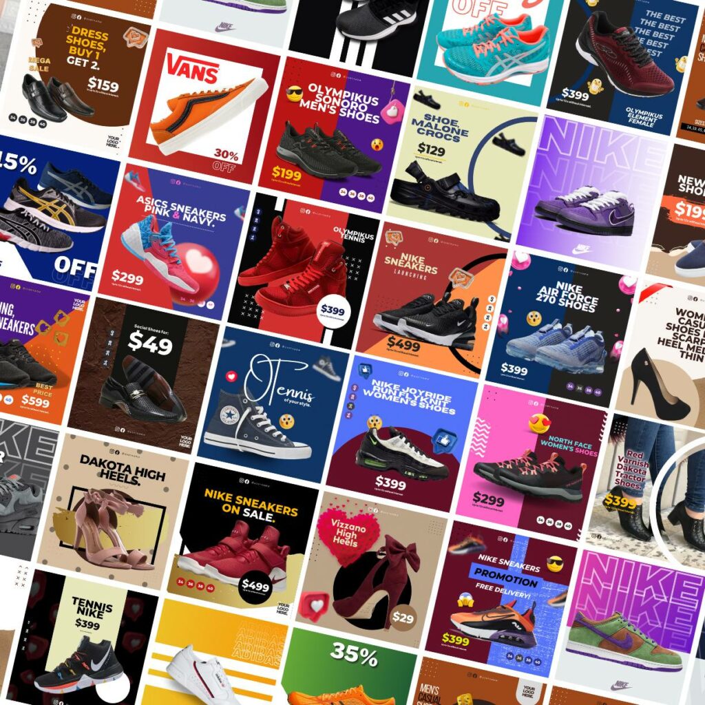 50 Premium Footwear Canva Templates For Social Media - MasterBundles