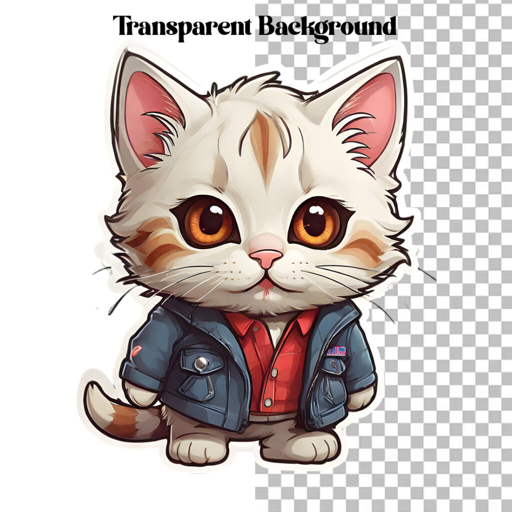 Cute Cat printable stickers. PNG Files - MasterBundles