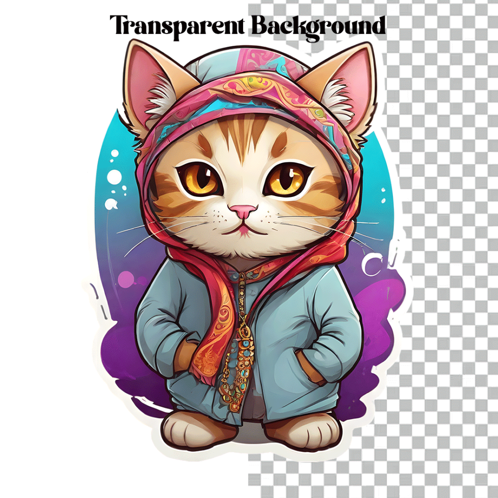Cute Muslim Cultural Cat Stickers PNG’s - MasterBundles