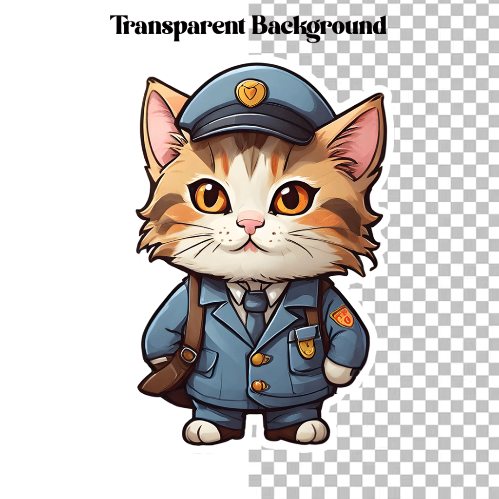 Cute Postman Cat Stickers PNG’s - MasterBundles
