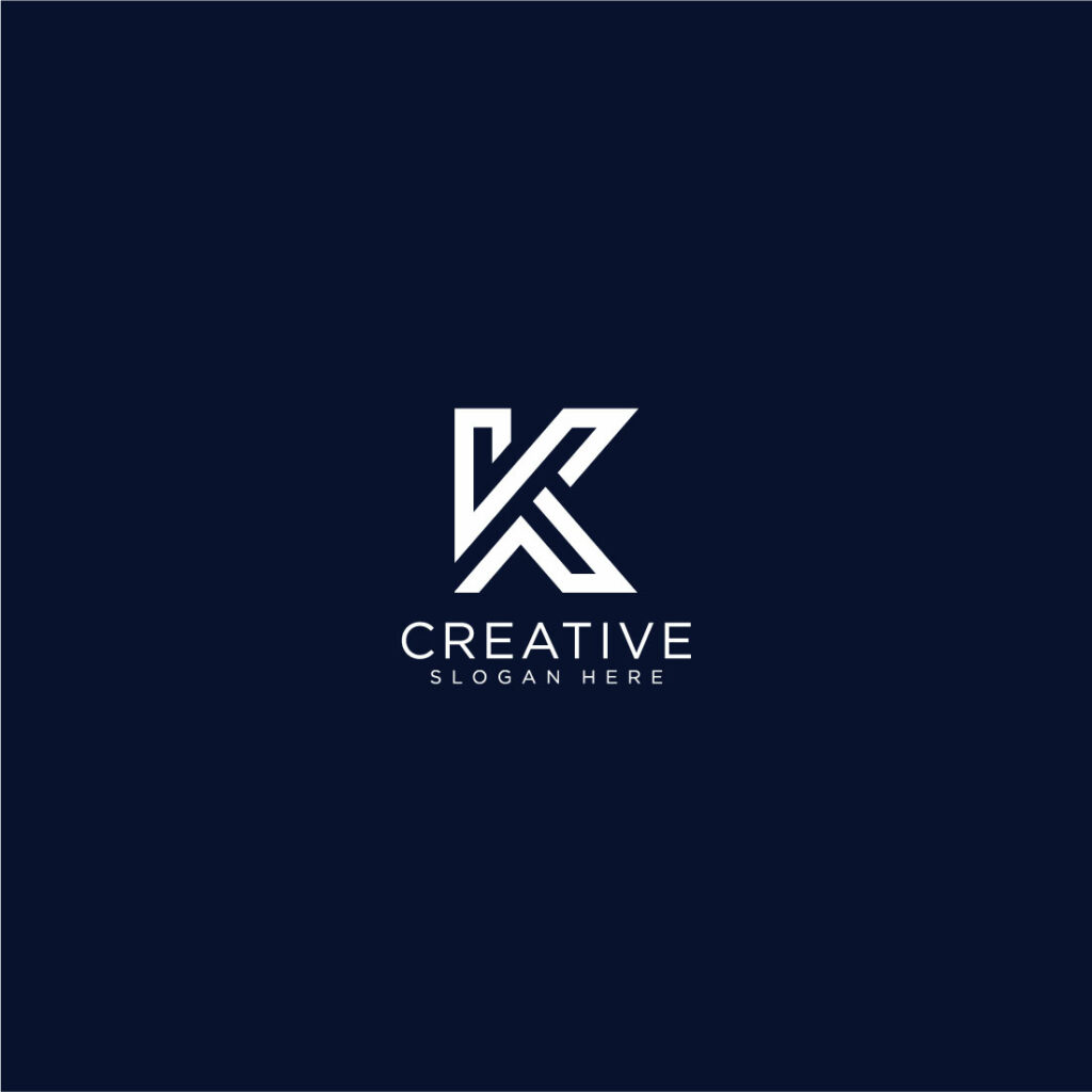 Set of creative letter k logo design template - MasterBundles