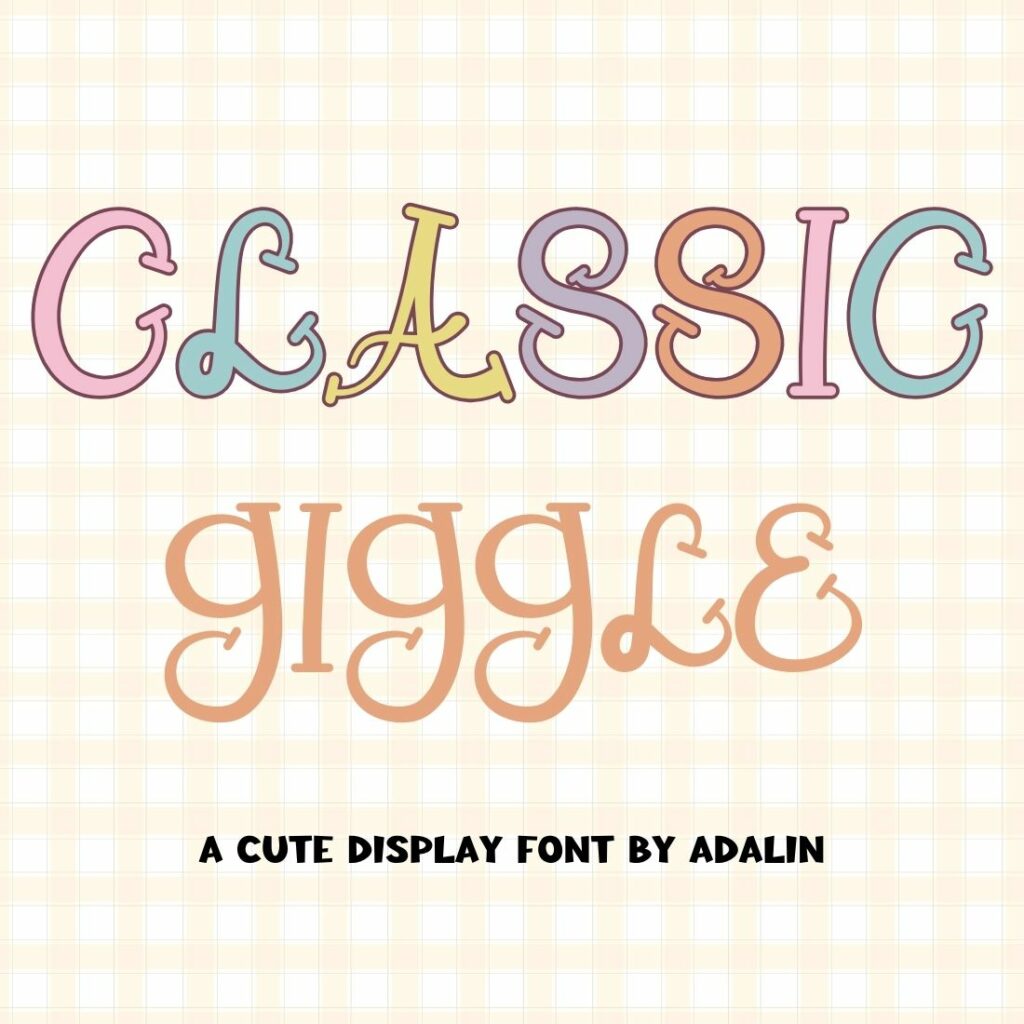 Classic Giggle - Display Font – MasterBundles