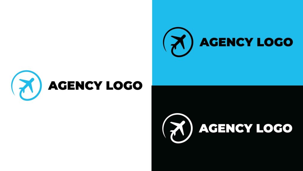 Vector logo design templates for airlines, airplane tickets, travel ...