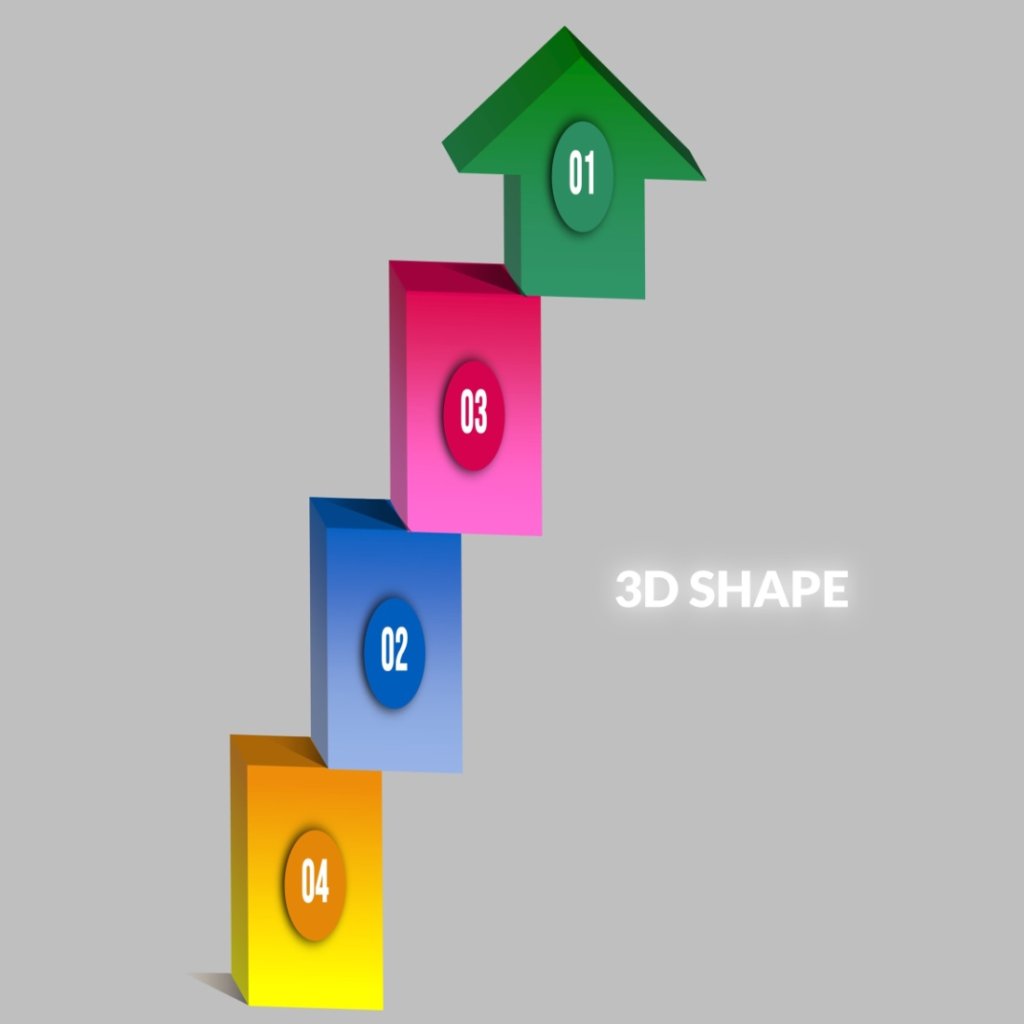 Creative 3d shape. company illustration. rectangle illustration ...