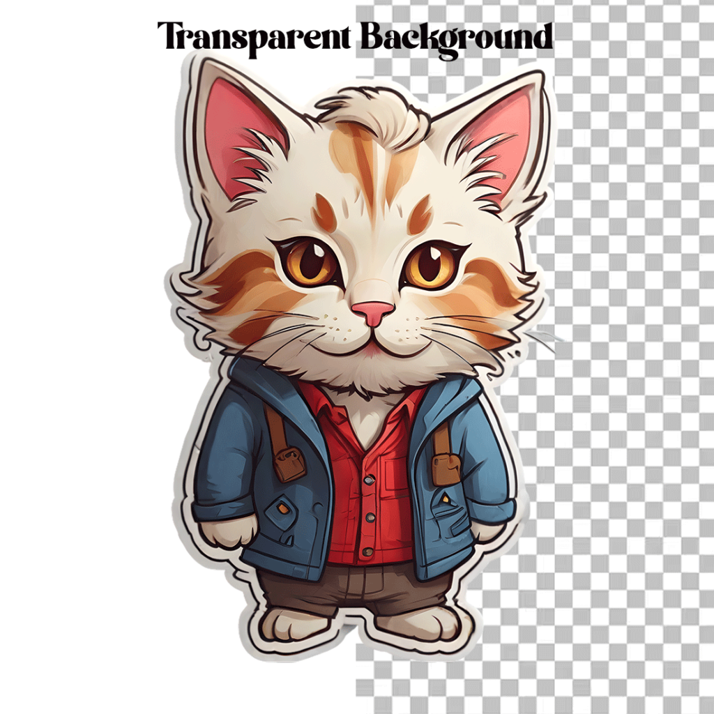 Cute Denmark Cultural Cat Stickers PNG’s - MasterBundles