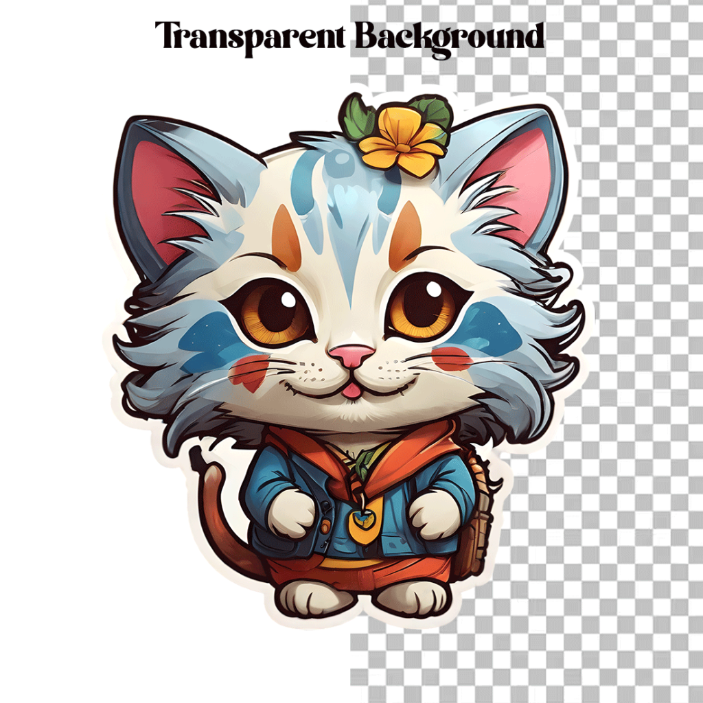 Cute Brazilian Cultural Cat Stickers PNG’s - MasterBundles