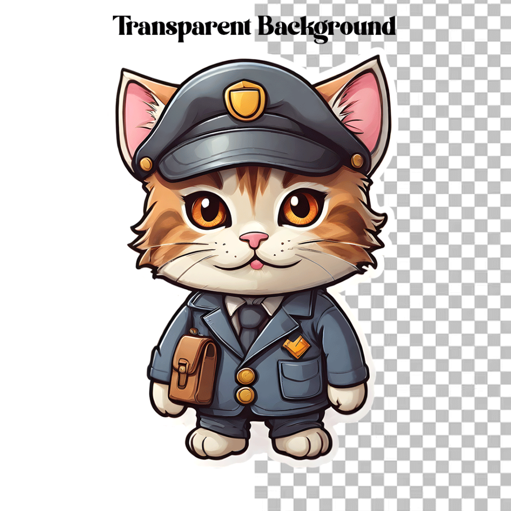 Cute Postman Cat Stickers PNG’s - MasterBundles