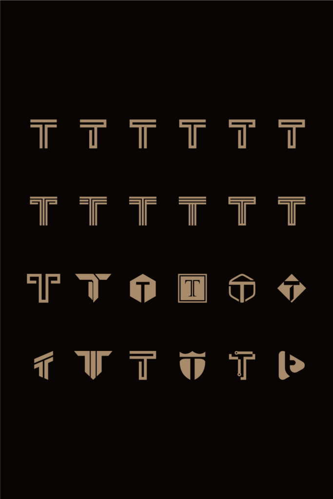 set of letter t logo vector design - MasterBundles
