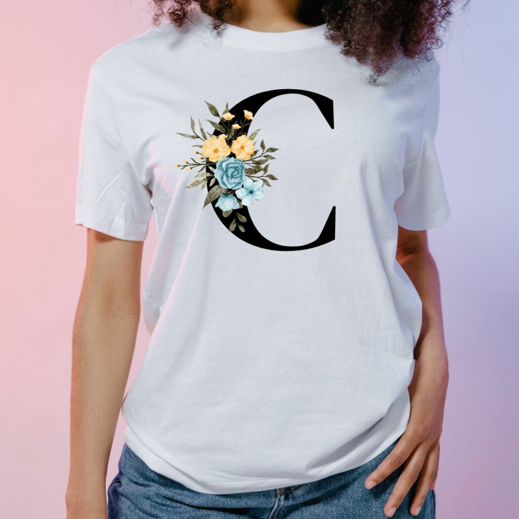 A Beautiful And Elegant Floral Letter C - MasterBundles