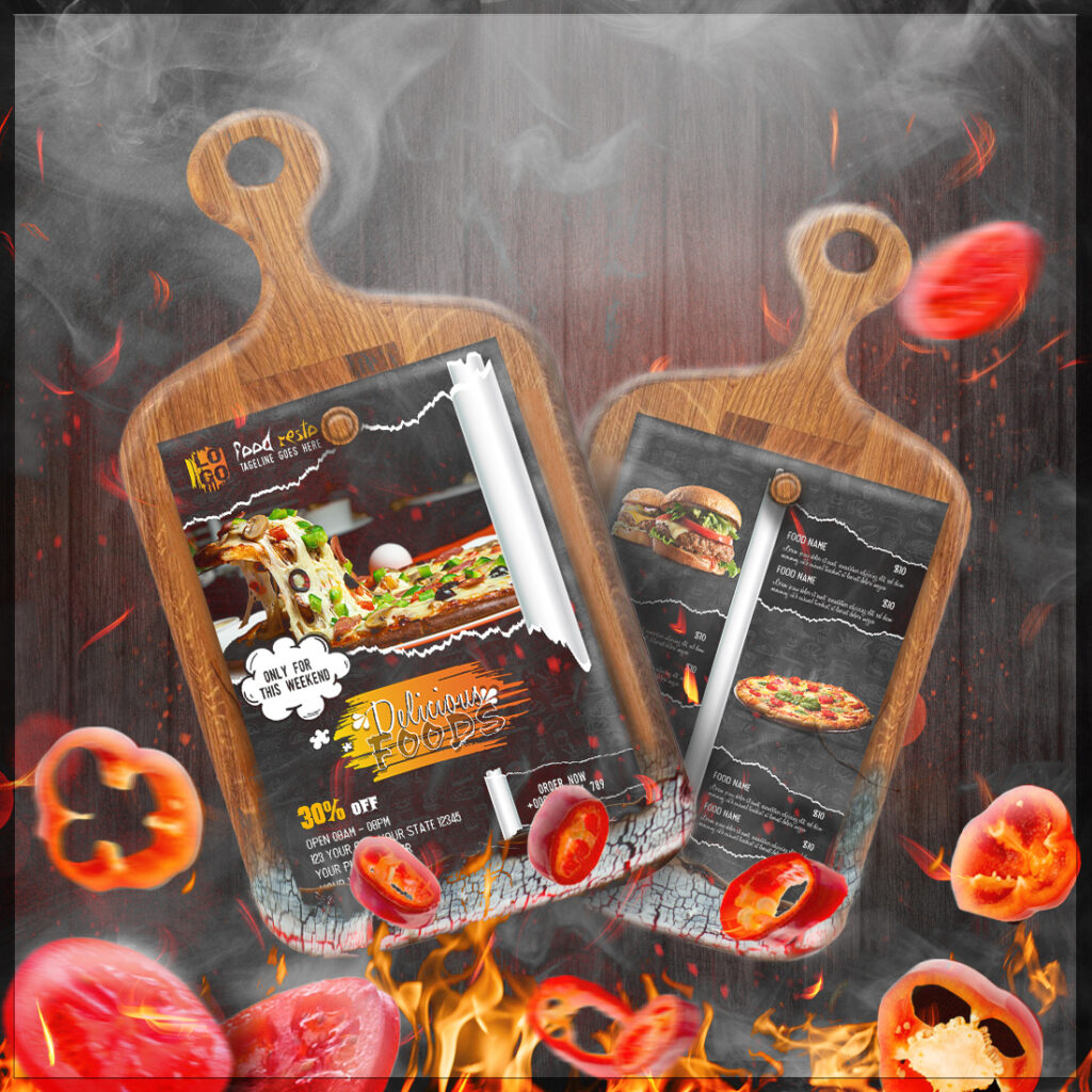 Professional restaurant food menu template. - MasterBundles